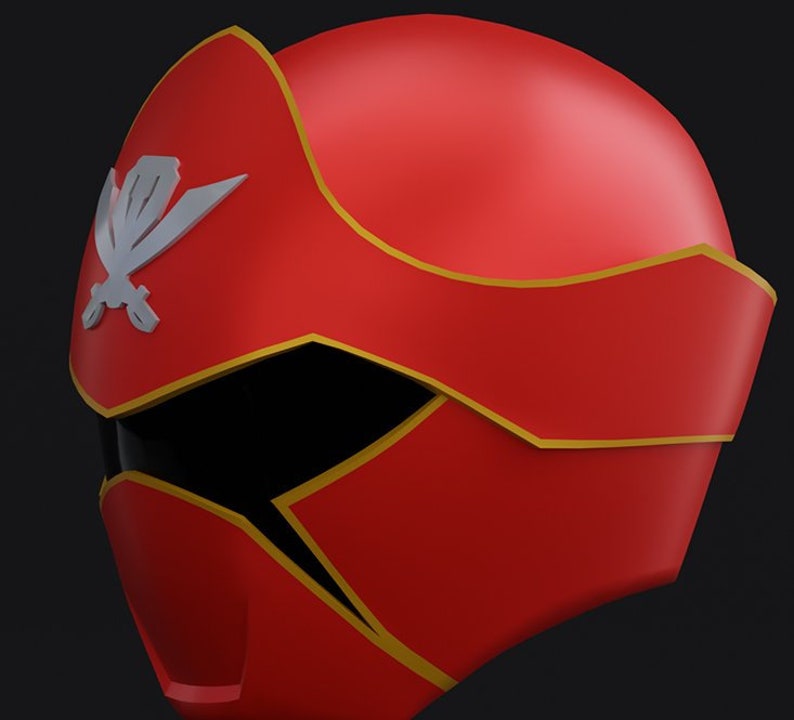 Gokai Red Ranger Helmet STL - Etsy