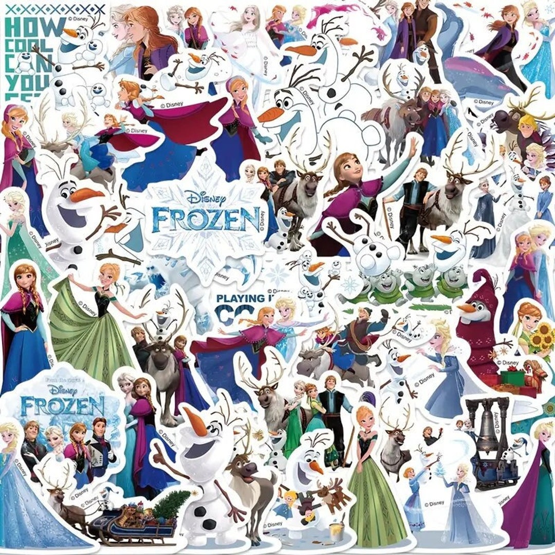 Disney Frozen Sticker Pack Anna and Elsa Decals Disney Fan Frozen Movie ...