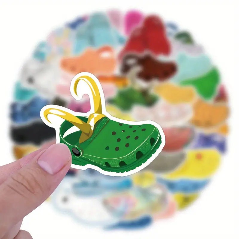 Croc Shoe Sticker Pack Croc Gift Decal Colored Crocs Assorted Stickers ...