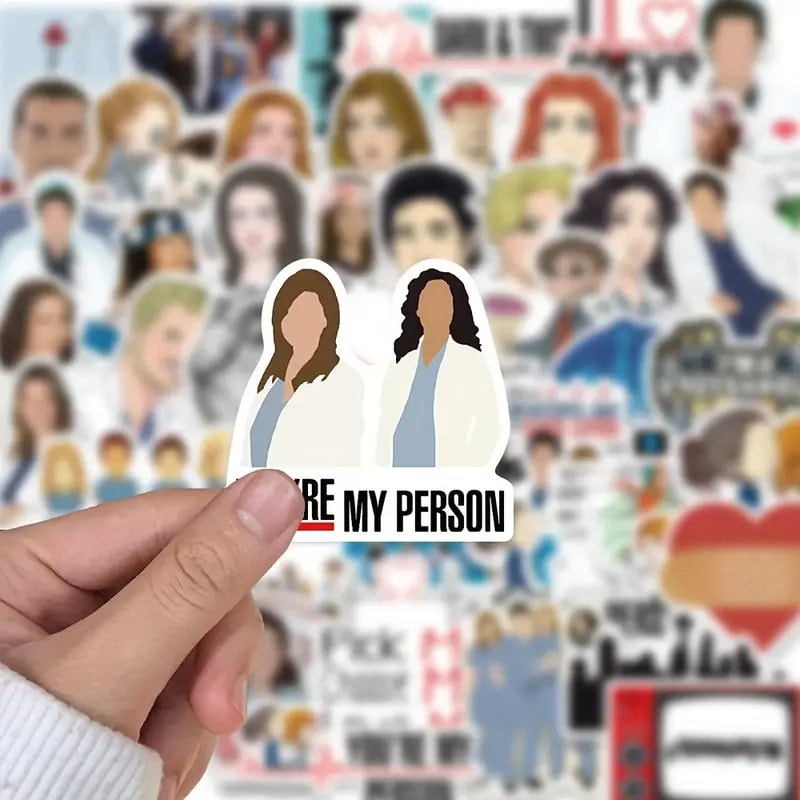 Grey's Anatomy Sticker Pack Doctor Laptop Decals Grey-sloan Memorial ...