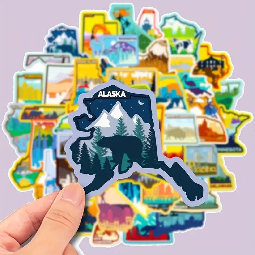 States of the United States Stickers of US States Laptop Decals New ...