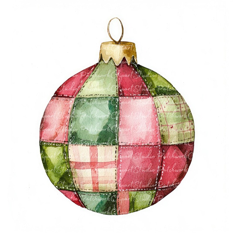 10 Pink Green Christmas Bauble Clipart Bundle, PNG & JPG, Printable ...