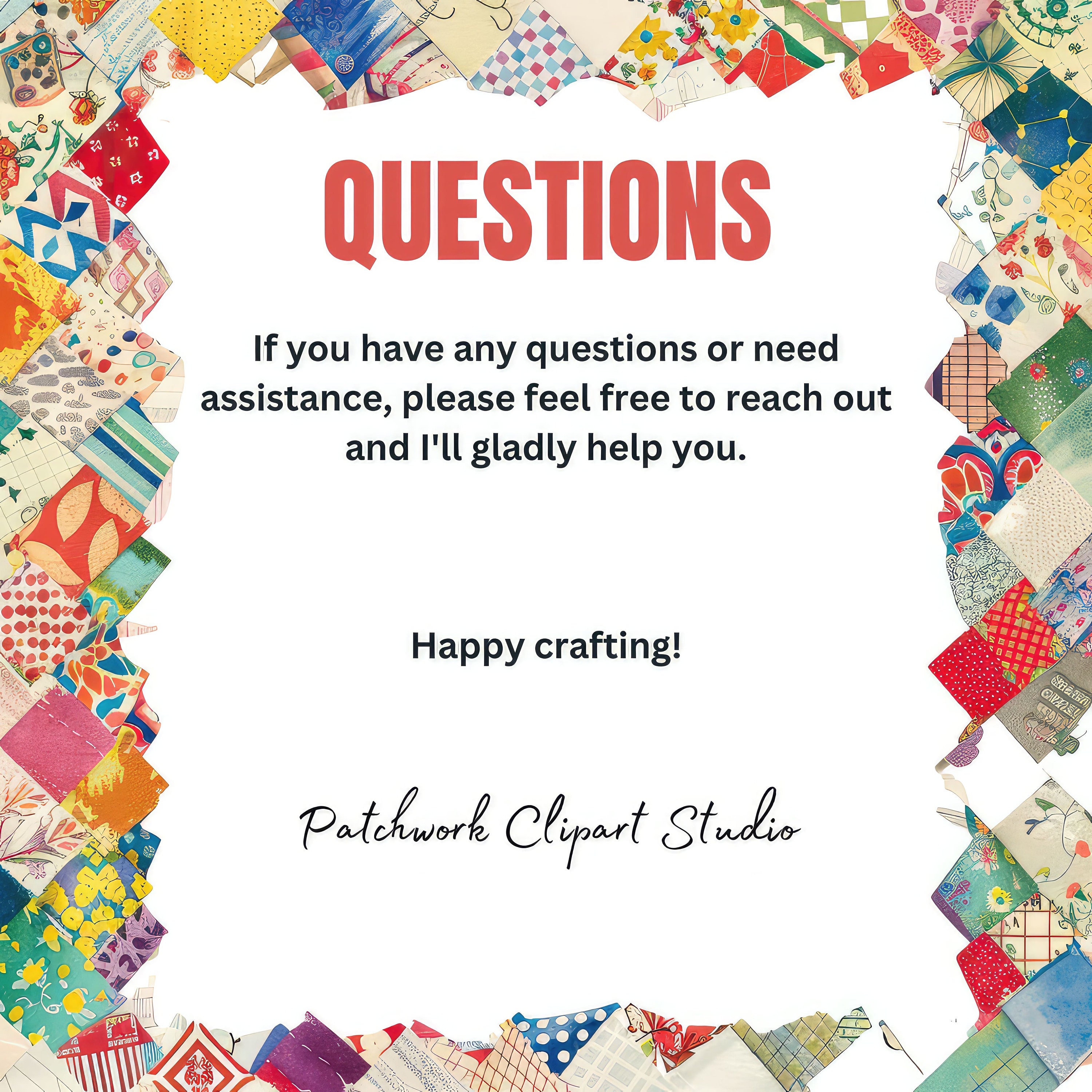 Whole Store Discount Bundle, PNG & JPG, Printable Patchwork Clipart ...