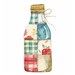 10 Milk Bottle Clipart Bundle, PNG & JPG, Printable Patchwork Milk ...