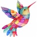 10 Hummingbirds Clipart Bundle, PNG & JPG, Printable Patchwork ...