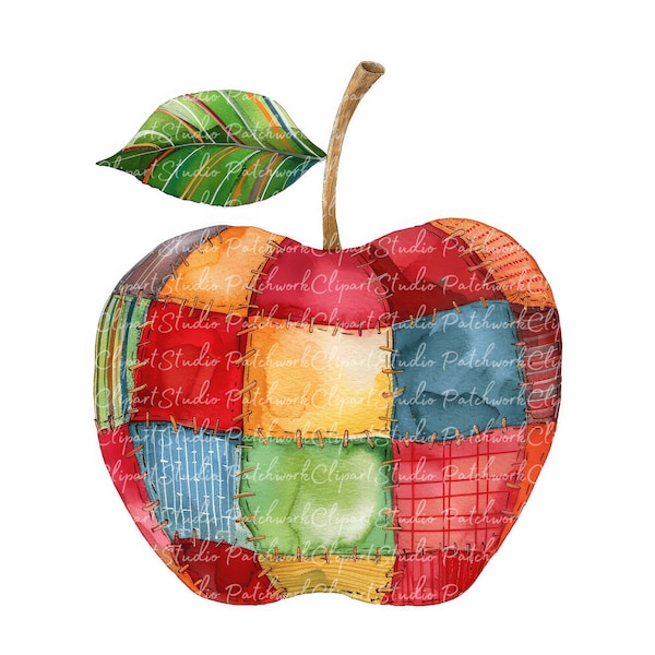 Patchwork Apple - Etsy