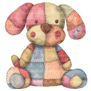 10 Dogs Clipart Bundle, PNG & JPG, Printable Patchwork Dog ...