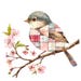 10 Spring Bird Clipart Bundle, PNG & JPG, Printable Patchwork Bird ...