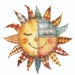 10 Sun Clipart Bundle, PNG & JPG, Printable Patchwork Suns, Smiling Sun ...
