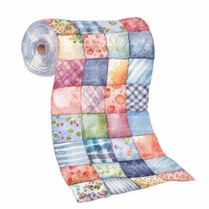 10 Toilet Paper Clipart Bundle, PNG & JPG, Printable Patchwork ...