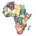 10 Africa Clipart Bundle, PNG & JPG, Printable Patchwork African ...