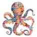 10 Octopus Clipart Bundle, Printable Patchwork Octopus, Quilted Fabric ...