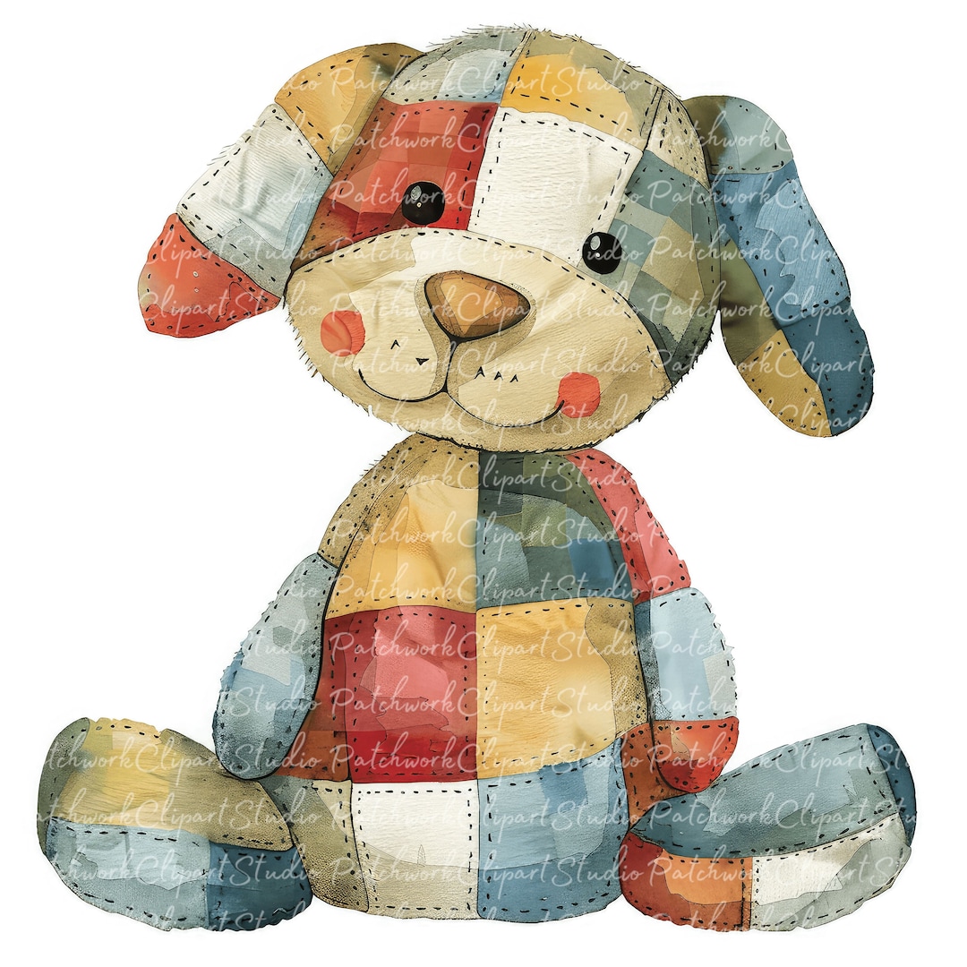 10 Dogs Clipart Bundle, PNG & JPG, Printable Patchwork Dog ...