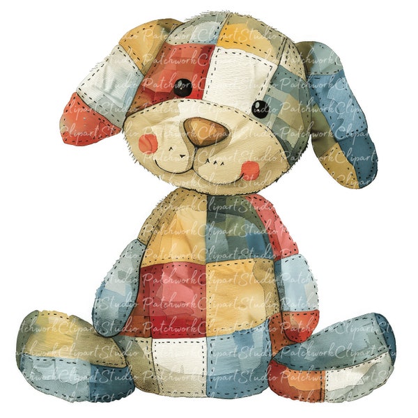 Cute Patchwork Dogs - Etsy