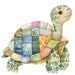 10 Turtle Clipart Bundle, PNG & JPG, Printable Patchwork Turtles ...