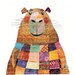 10 Capybaras Clipart Bundle, PNG & JPG, Printable Patchwork Capybara ...