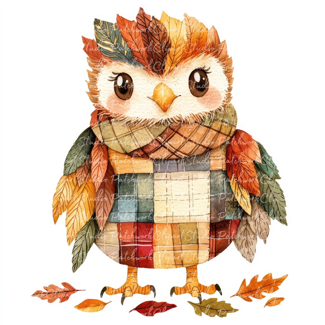 10 Autumn Eagle Clipart Bundle, PNG & JPG, Printable Patchwork, Eagle ...