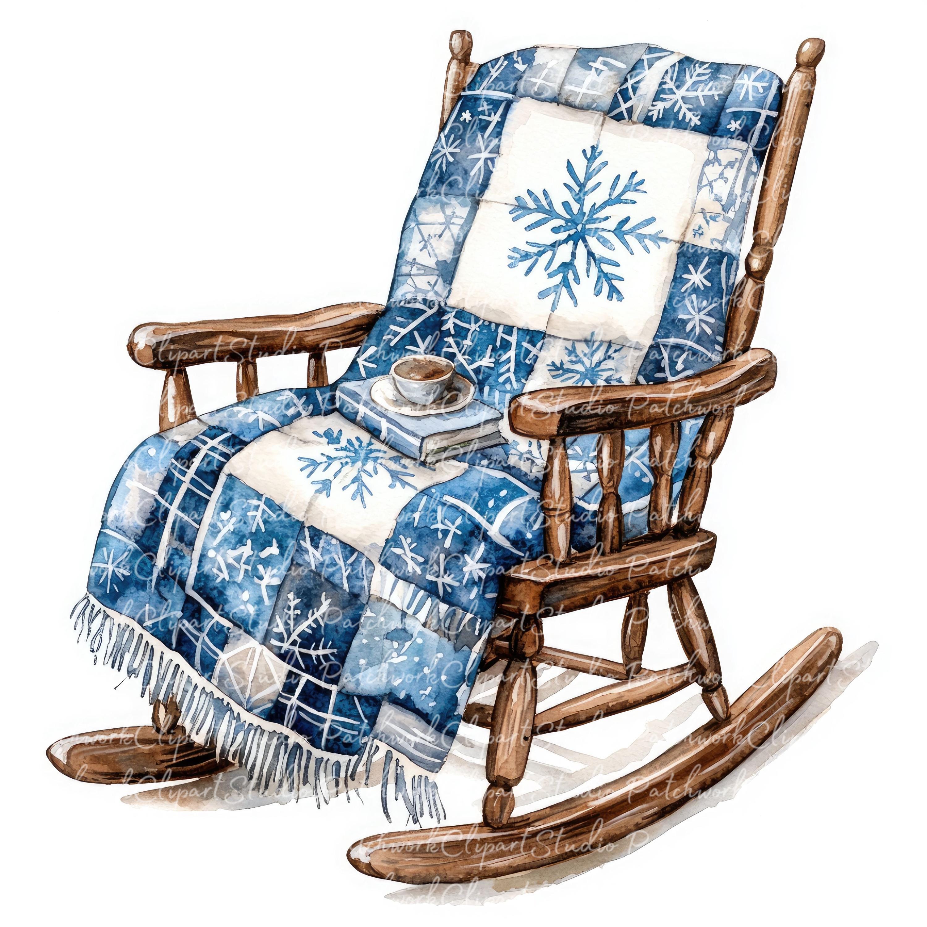 14 Quilted Blue Winter Blanket Clipart Bundle, PNG & JPG, Printable ...