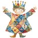 10 Prince Clipart Bundle, PNG & JPG, Printable Patchwork King ...
