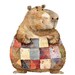10 Capybaras Clipart Bundle, PNG & JPG, Printable Patchwork Capybara ...
