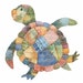10 Turtle Clipart Bundle, PNG & JPG, Printable Patchwork Turtles ...