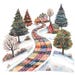 10 Christmas Village Clipart Bundle, PNG & JPG, Printable Patchwork ...