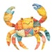 10 Crabs Clipart Bundle, PNG & JPG, Printable Patchwork Crab, Sea ...