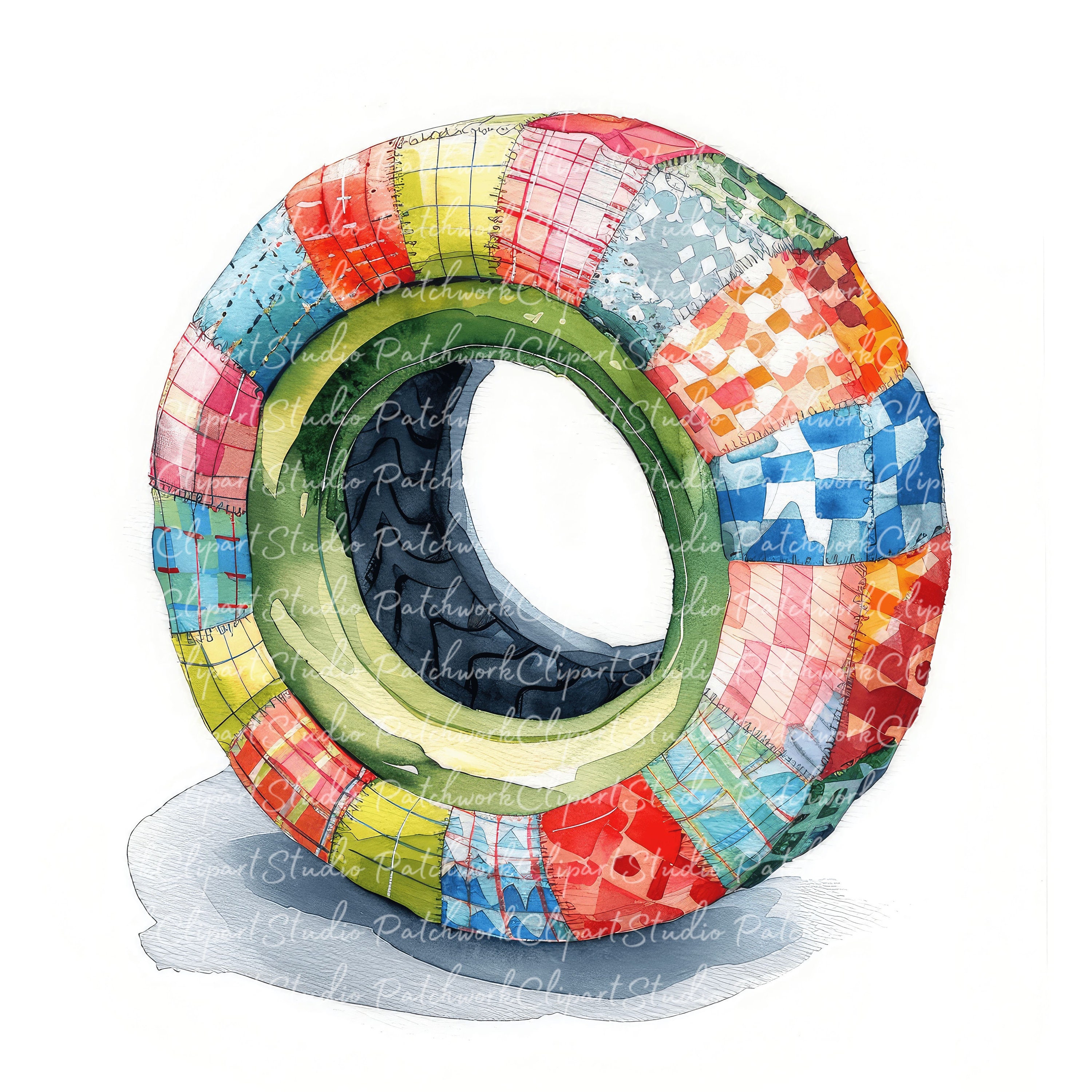 10 Tires Clipart Bundle, PNG & JPG, Printable Patchwork Tire ...