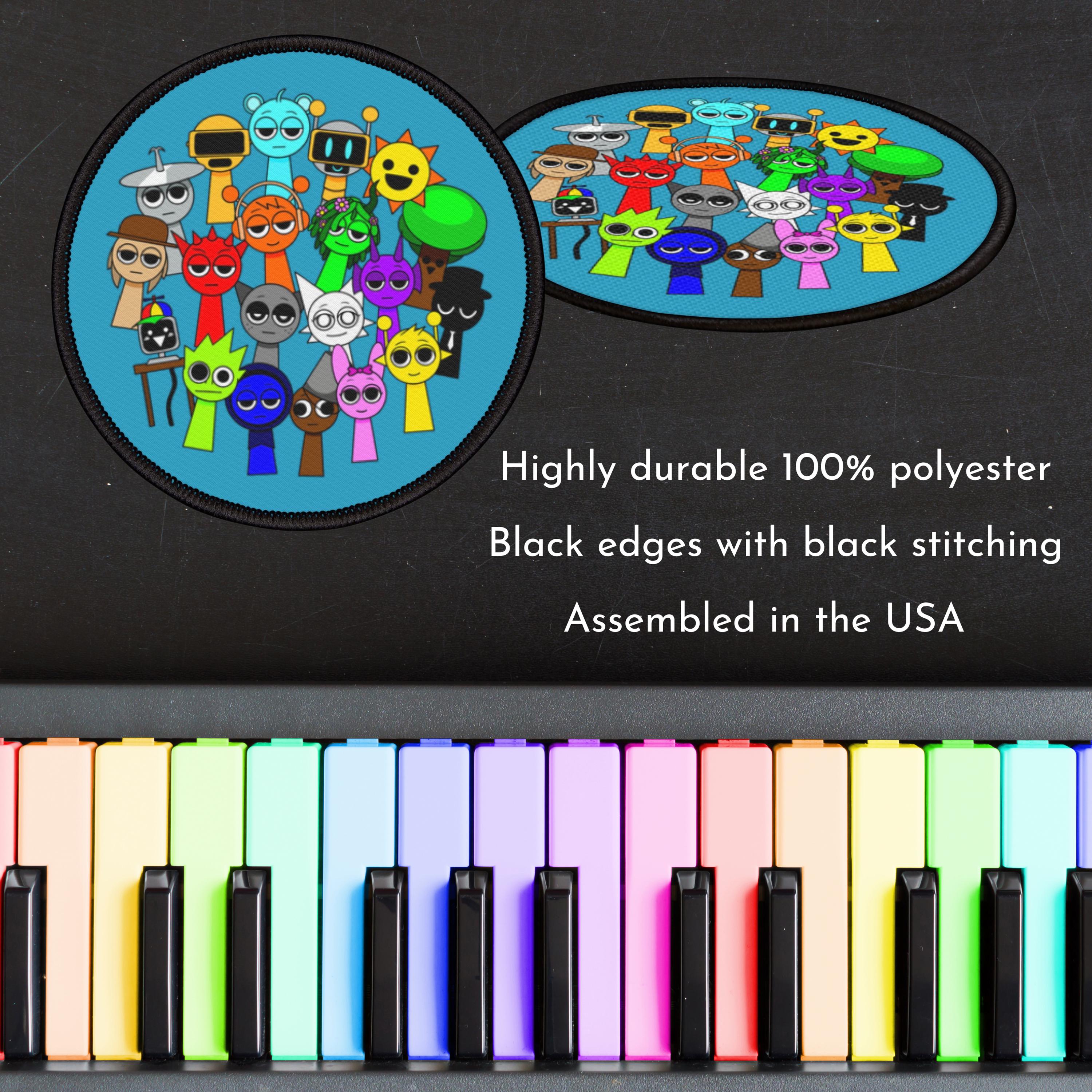 Sprunki Iron-on Patches, Colorful Characters, DIY Appliques, Fun ...