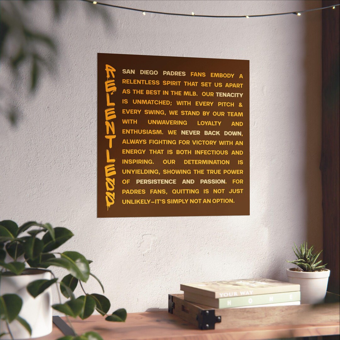 Baseball Poster, San Diego Padres Wall Art, Sports Fan Gift, Padres ...