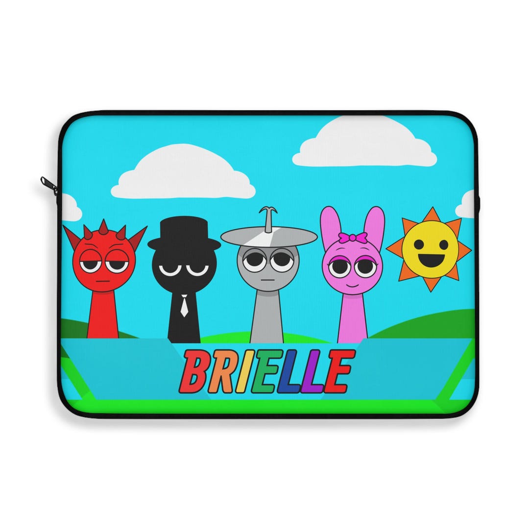 Personalized Sprunki Laptop Sleeve With Colorful Characters, Fun Tech ...