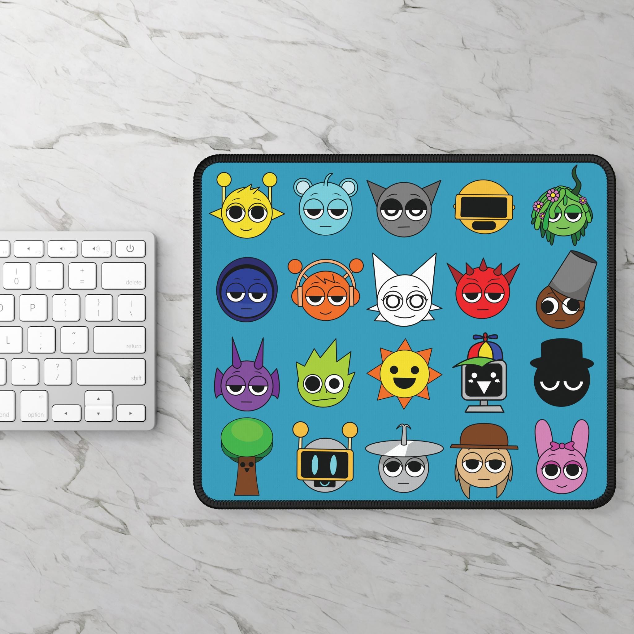 Sprunki Game Mouse Pad: Colorful Character Desk Mat, Gaming Mat ...
