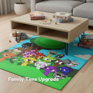 Sprunki Kids Carpet: Colorful Kids Playroom Area Rug, Fun Sprunki ...