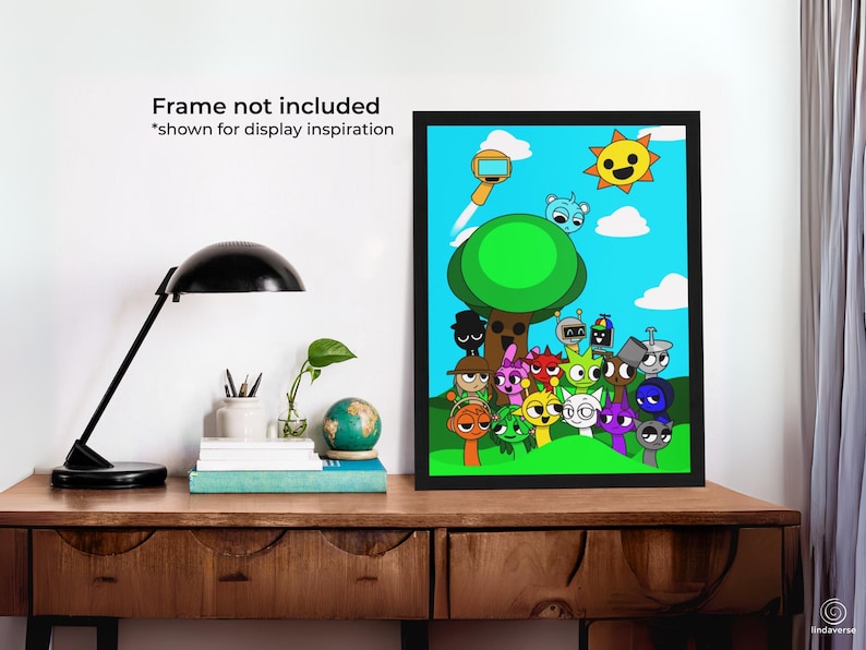 Póster de Sprunki: Arte mural para dormitorio infantil, decoración ...
