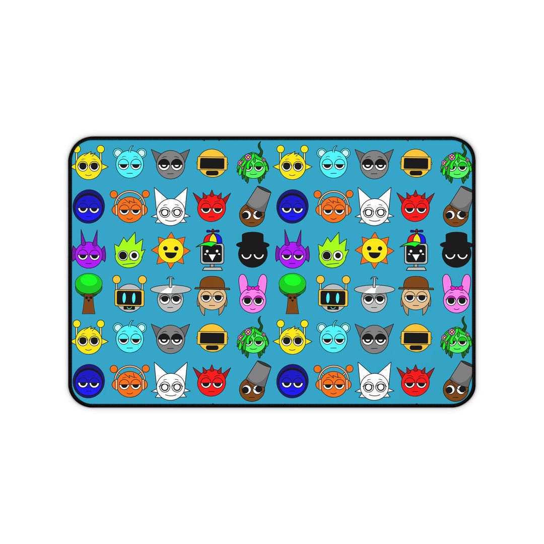 Sprunki Desk Mat, Cute Gaming Mouse Pad, Anime Desk Accessory, Mouse ...