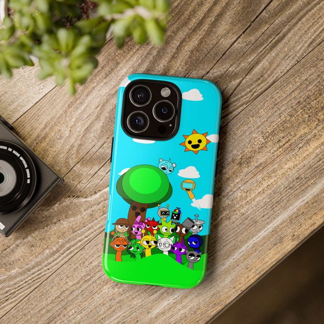 Sprunki Cartoon Character iPhone Case: Dual Layer Protective Cover - Etsy
