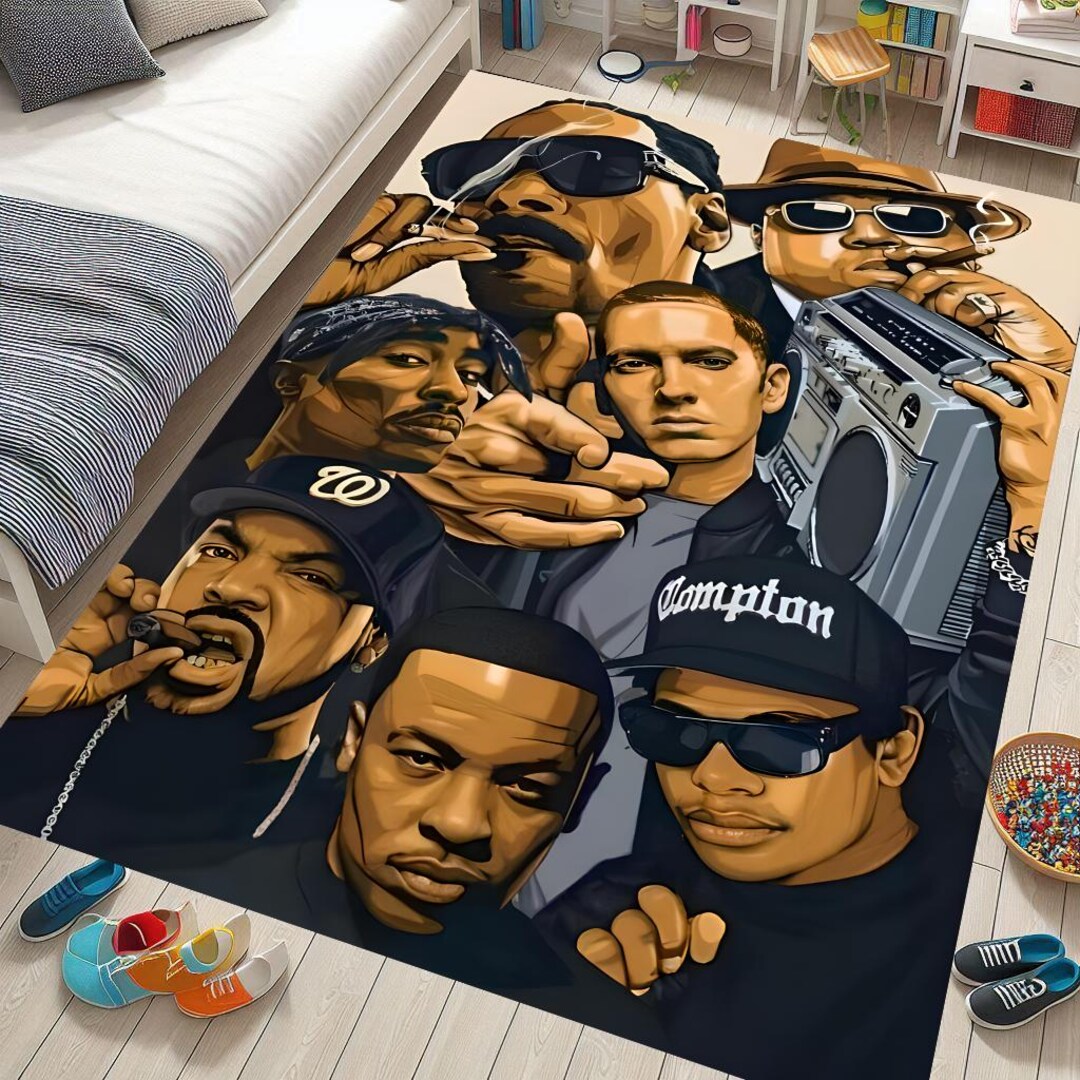 Hip Hop Legends Collage Rug: Music Room Decor, Gifts for Him - Etsy