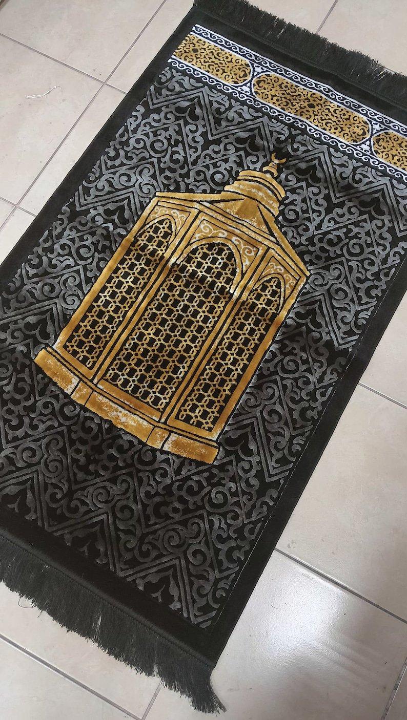 Handmade Velvet Prayer Mat: Maqam Ibrahim Design, Muslim Gift - Etsy