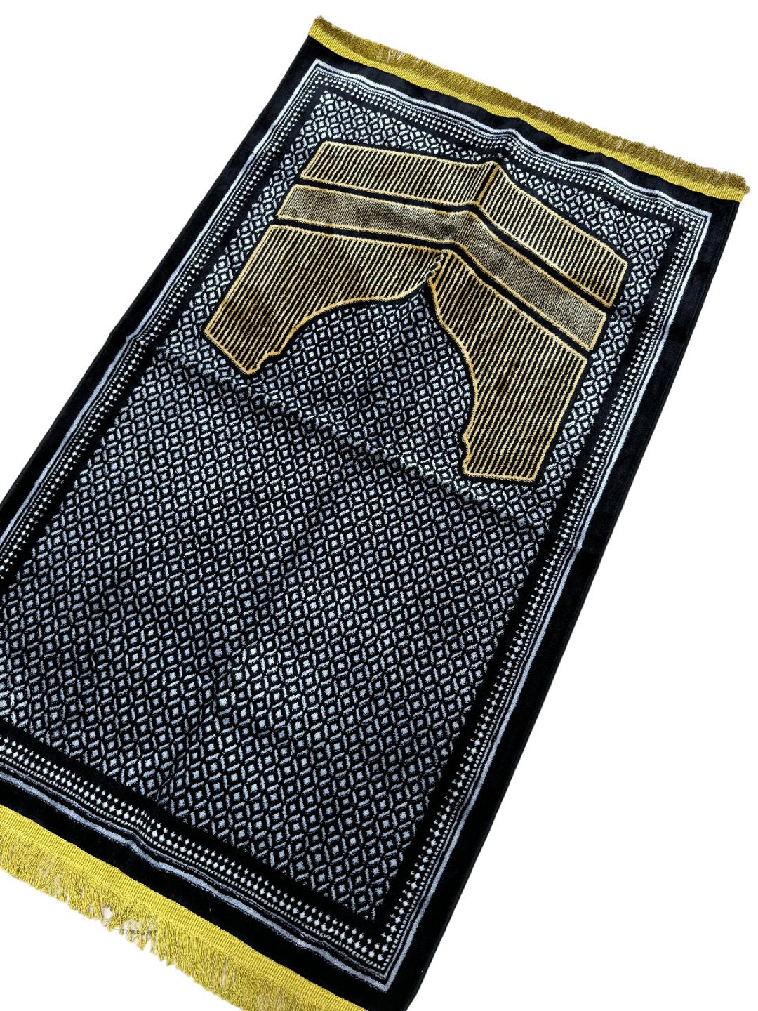 Handmade Kaaba Pattern Chenille Prayer Mat: Muslim Gift - Etsy