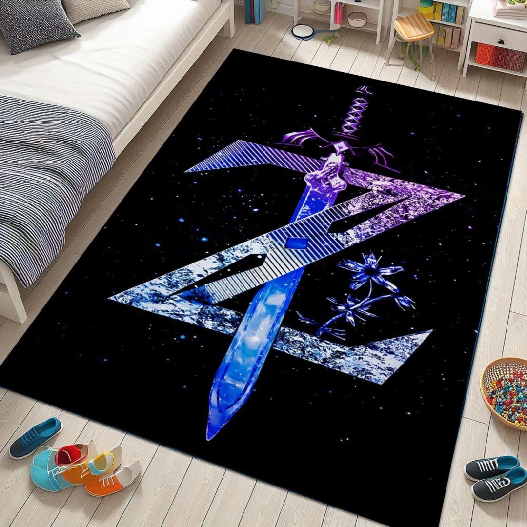 Alfombra de juego de Zelda: Diseño morado de Legend of Zelda ...