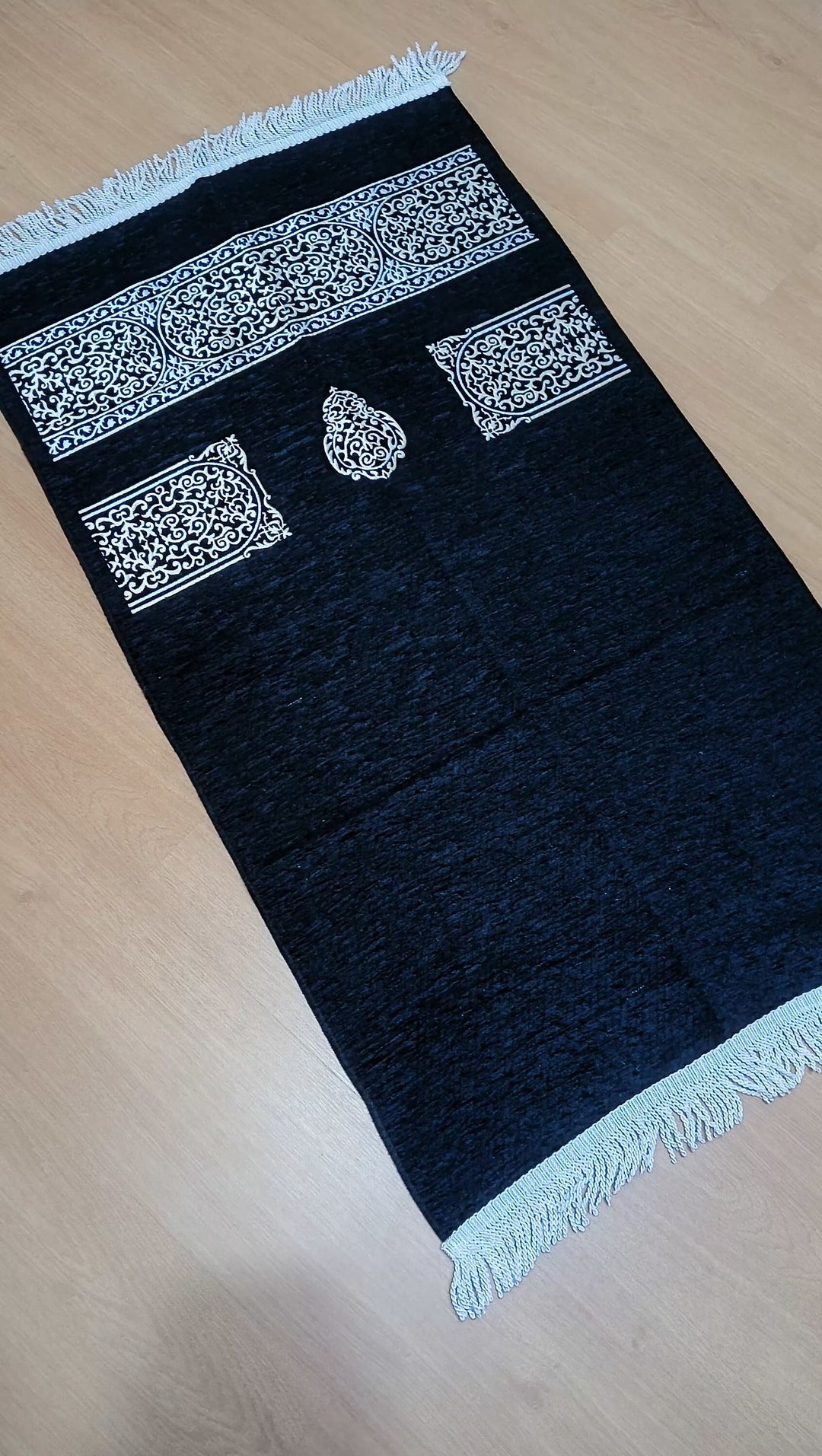 Black Prayer Mat, Ramadan Gifts, Gift for Her Prayer Mat, Prayer Mat ...