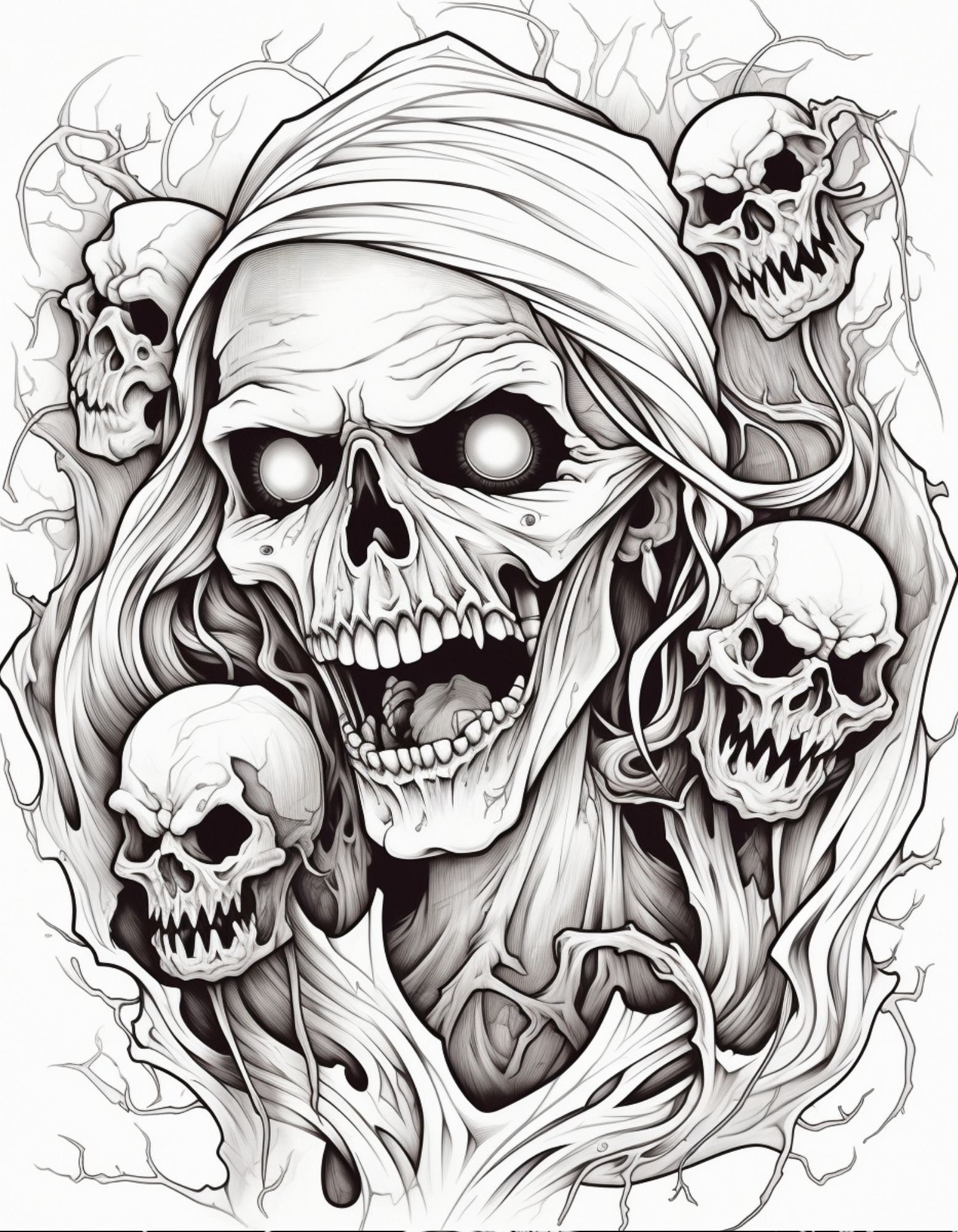 Undead Witches Volume 2 - Coloring Book Pages - Edit, Print, Save From ...