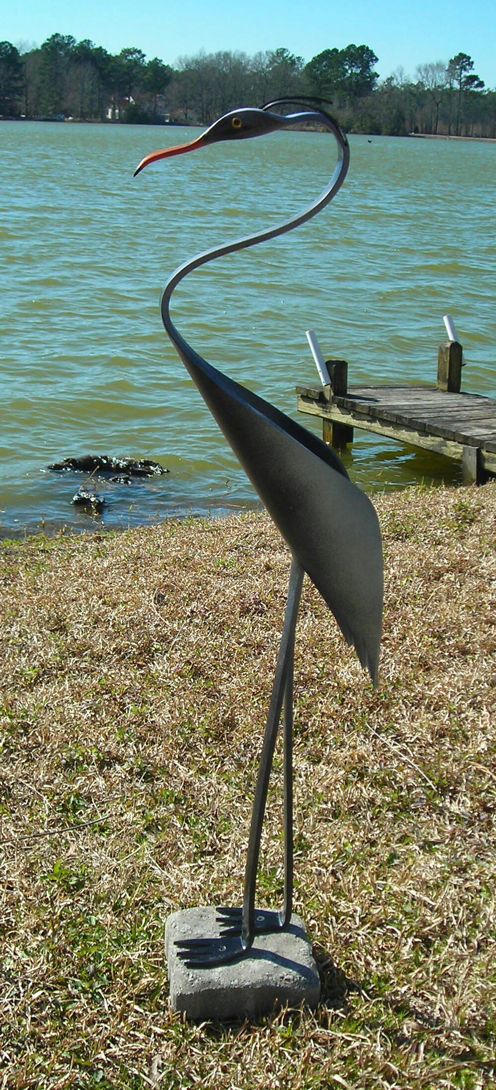 Blue Heron PVC Bird - 22" Tall - Etsy