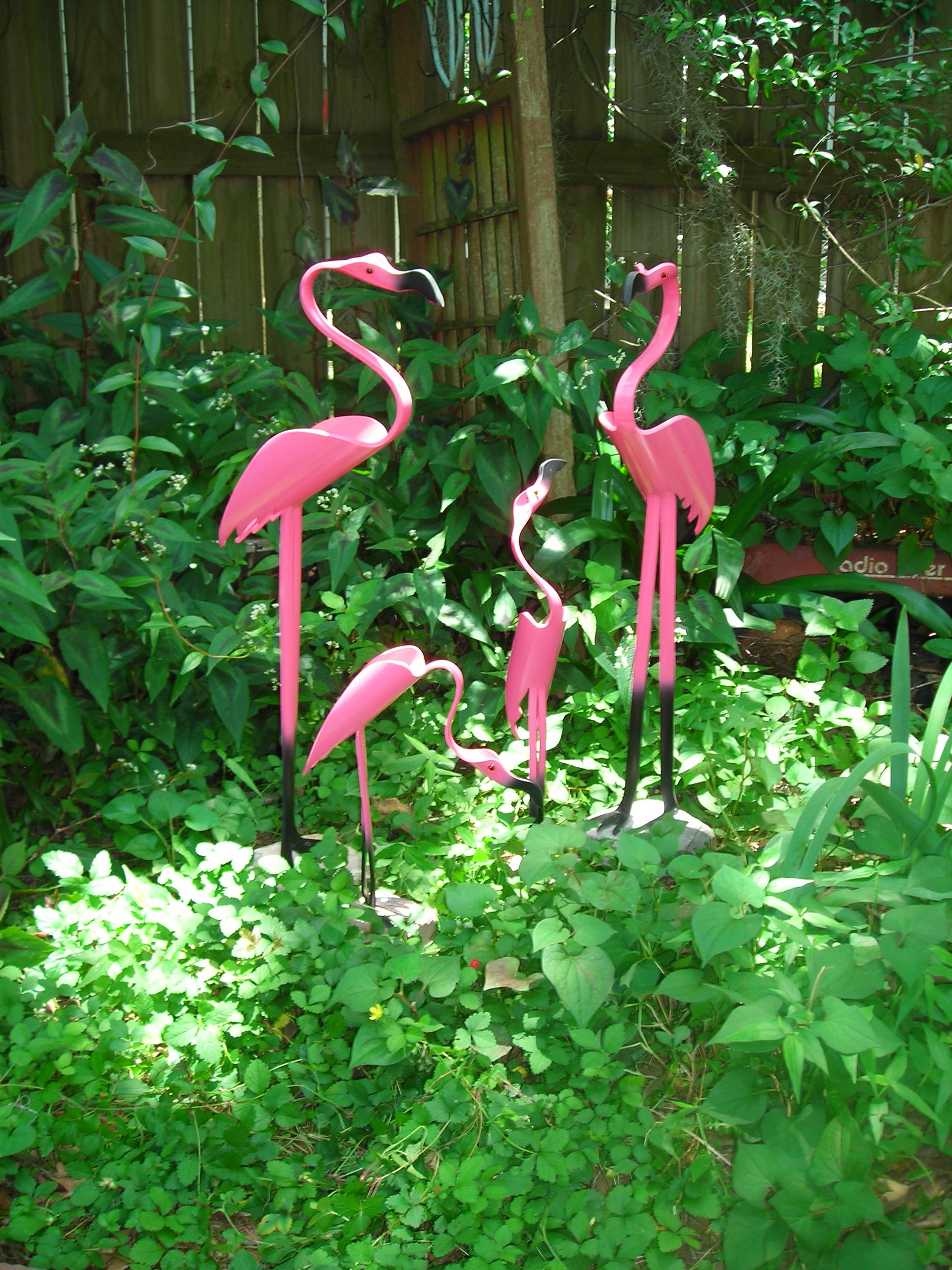 Flamingo Family of Four PVC Bird Adults Are 23 Tall - Etsy