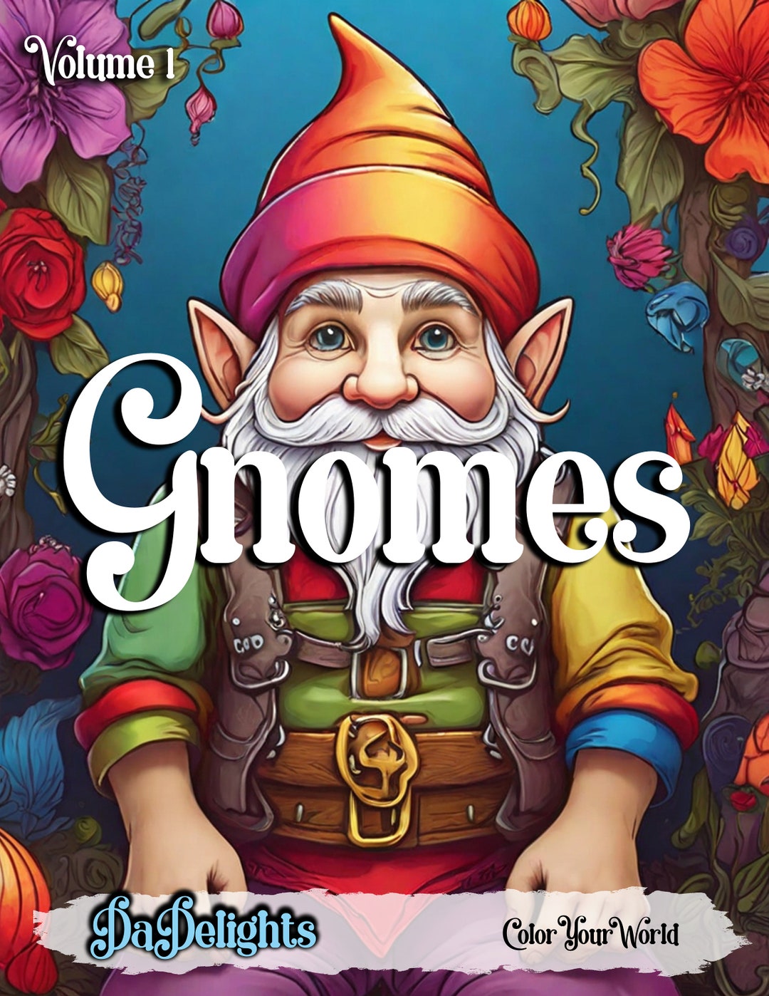 Gnomes Volume 1 Coloring Book Pages Edit, Print, Save From Canva ...
