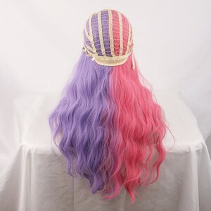 Gradient Color Block Wigs | European and American Wigs | Full Headset ...