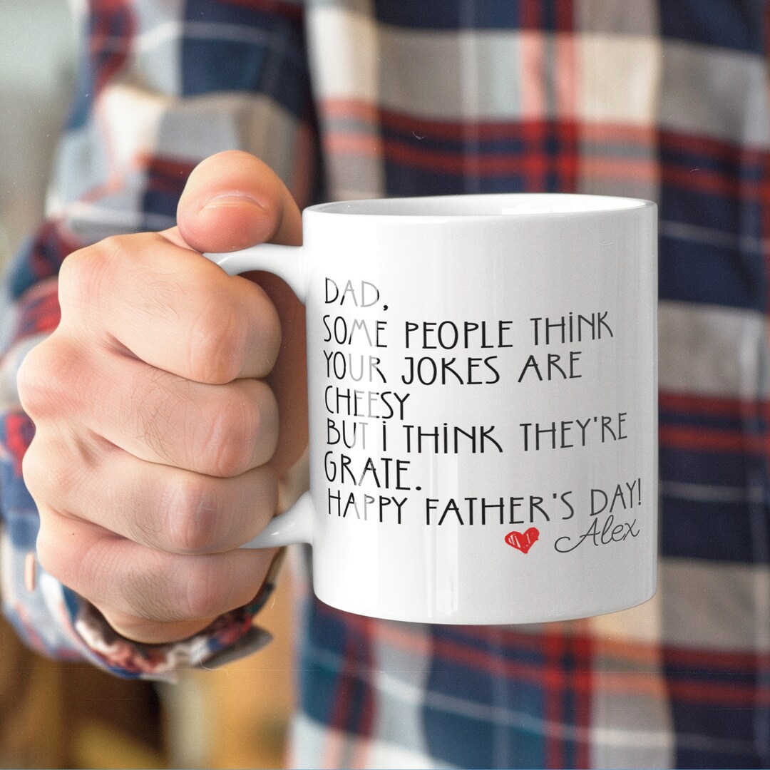 Funny Dad Mug for Father, Cheesy Jokes Mug, Father's Day Gift, Dad Joke ...