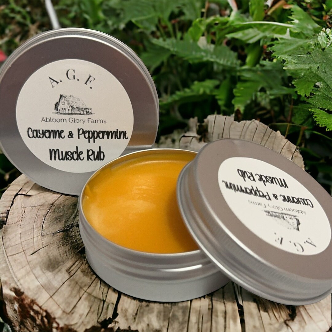 Organic Cayenne & Peppermint Muscle Rub - Etsy