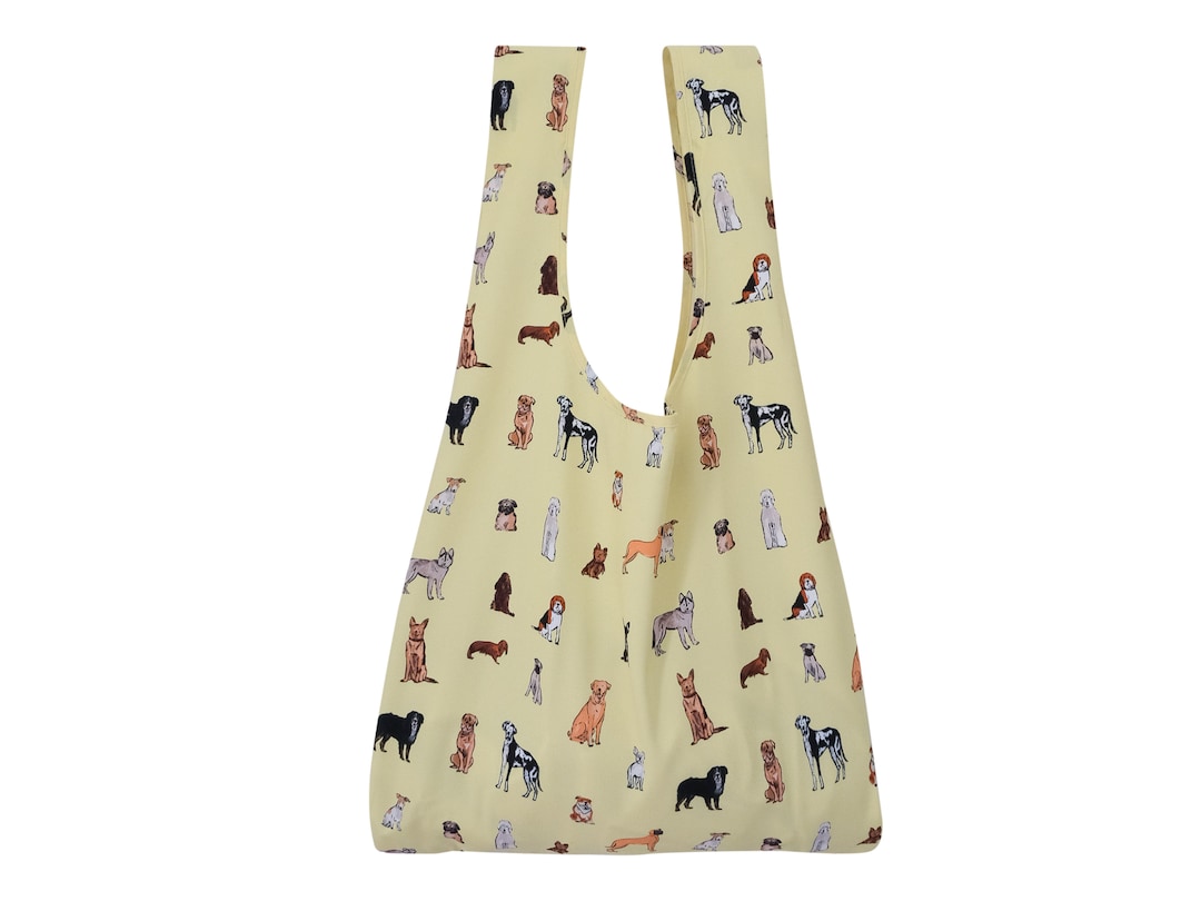 Recycled PET Reusable Tote Bag Made From Plastic Bottles,dog Print, Eco ...