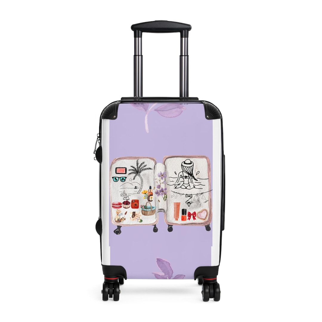Travel Suitcases With Artistic Designs, Luggage, Vacation Essentials ...